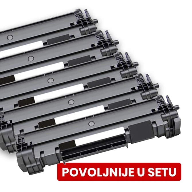 HP CF283X - SET od 5 komada Toner Kompatibilni12K