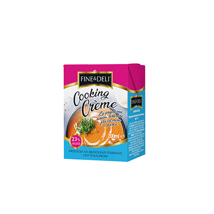 FINE&DELI COOKING CREME krem za kuvanje 23% m.m. 0.2L