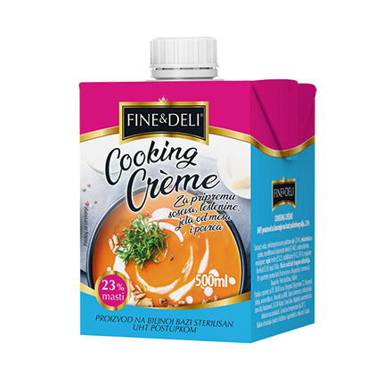 FINE&DELI COOKING CREME krem za kuvanje 23% m.m. 0.5L