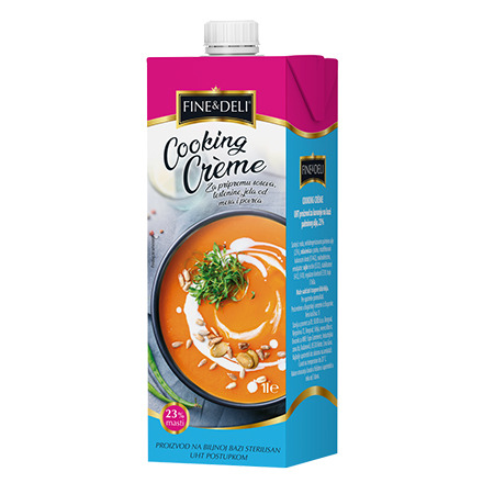 FINE&DELI COOKING CREME krem za kuvanje 23% m.m. 1L