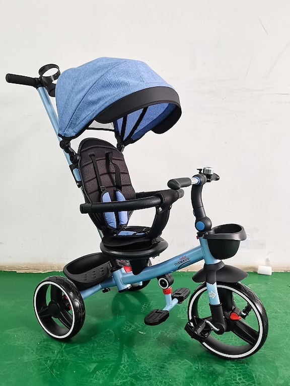 Sklopivi Tricikl Baby Line Roto TS-280 sa rotirajućim sedištem – plavi, 10087