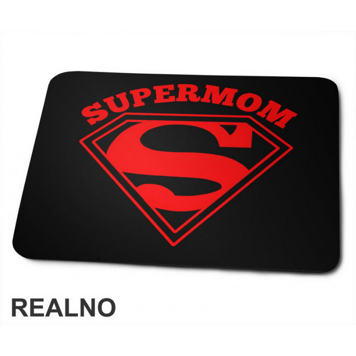 SUPERMOM - RED LOGO - MAMA I TATA - LJUBAV - PODLOGA ZA MIŠ