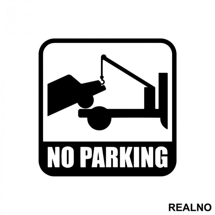 ZABRANJENO PARKIRANJE - NO PARKING - 03 - SERVISNA NALEPNICA