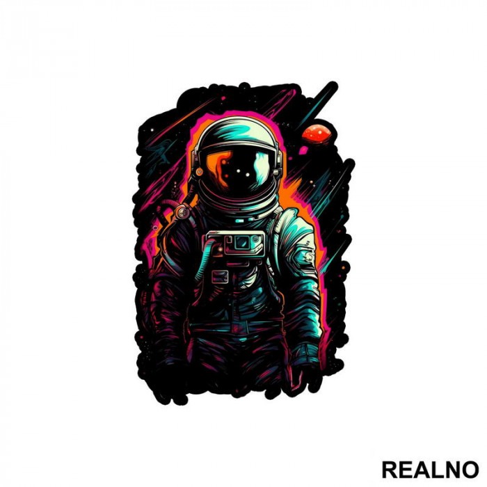 COLORFUL ASTRONAUT - SPACE - SVEMIR - NALEPNICA