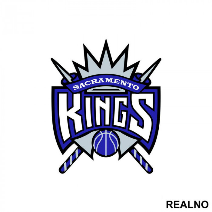 SACRAMENTO KINGS LOGO - NBA - KOŠARKA - NALEPNICA