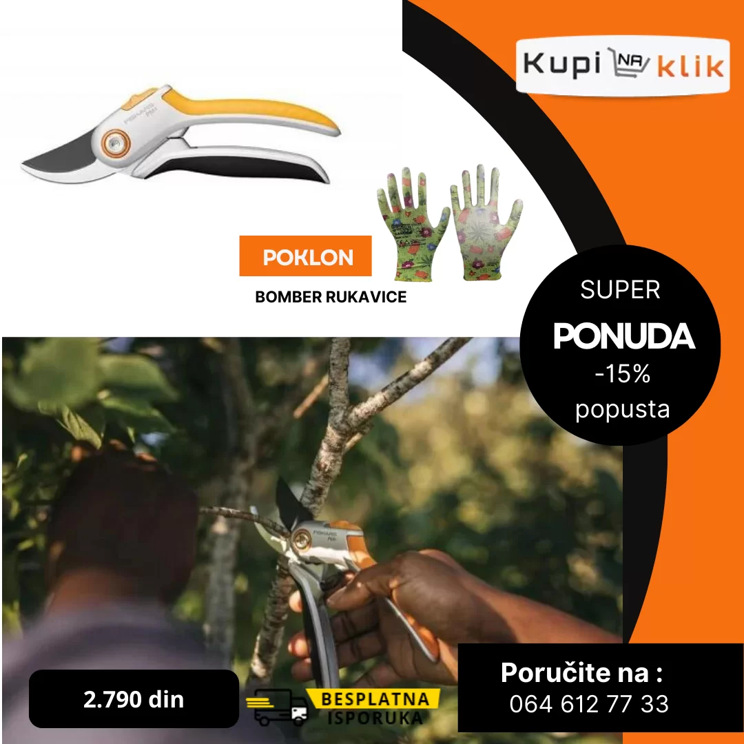 Makaze voćarske za orezivanje 1057168 Fiskars + Poklon
Makaze voćarske za orezivanje 1057168 Fiskars + Poklon