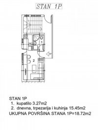 Veternik-Nova Garsonjera 19 m2 u Prizemlju kupuje se kao garaža-065/385 8880