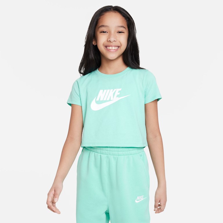 Nike G NSW TEE CROP FUTURA, dečja majica, plava