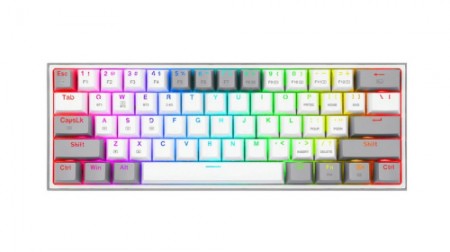 REDRAGON Fizz Pro White/Grey Wireless/Wired Mechanical Gaming K616-RGB-WG