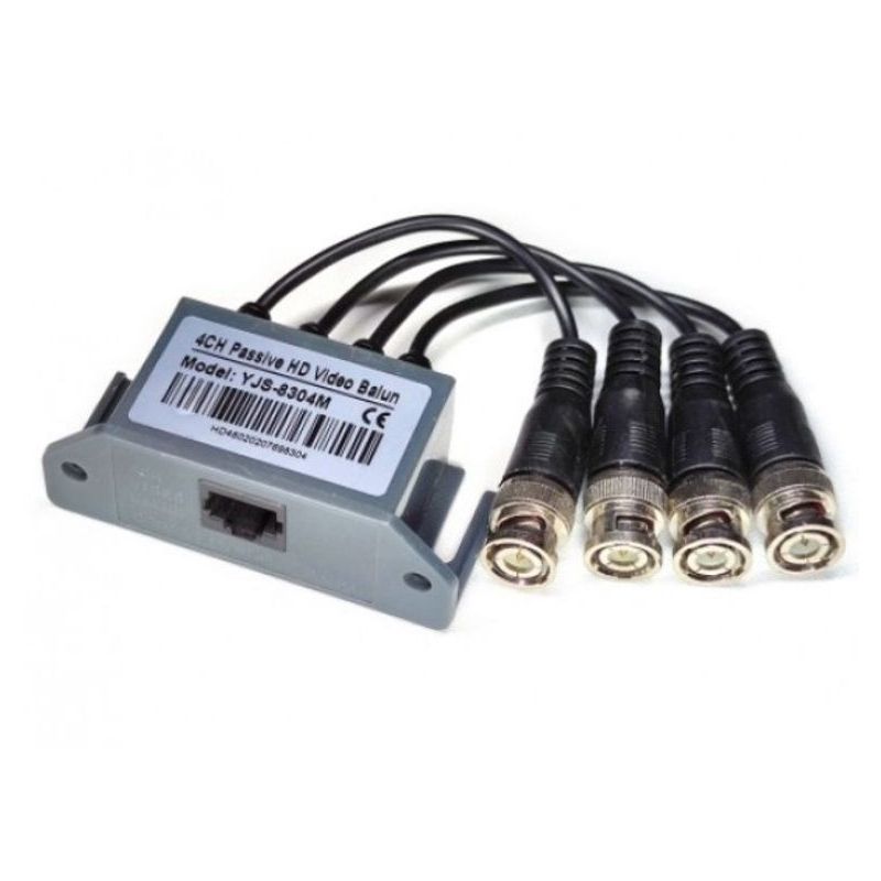 x-Video Balun YJS-8304m HD na RJ45 sa kablom za prenos slike sa 4 kamere istovremeno