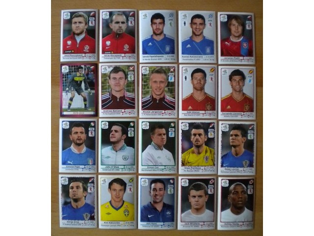 20 sličica `Euro 2012`