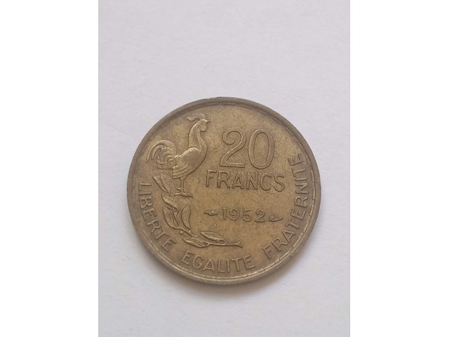 20 Francs 1952.g - Francuska - Petao -