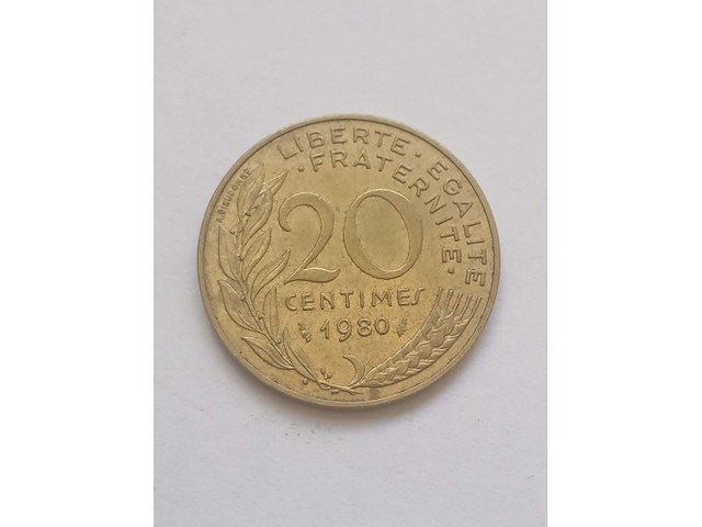 20 Centimes 1980.g - Francuska -