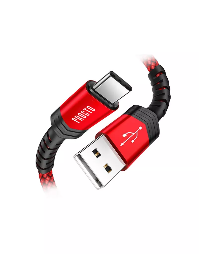 PROSTO USB 2.0 kabel, USB A- USB C, 1m