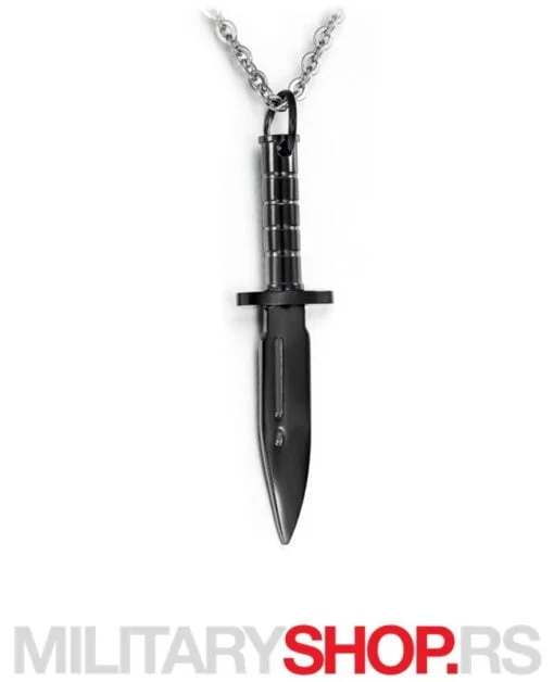 Elegantna Muška Ogrlica GX803 Black Knife