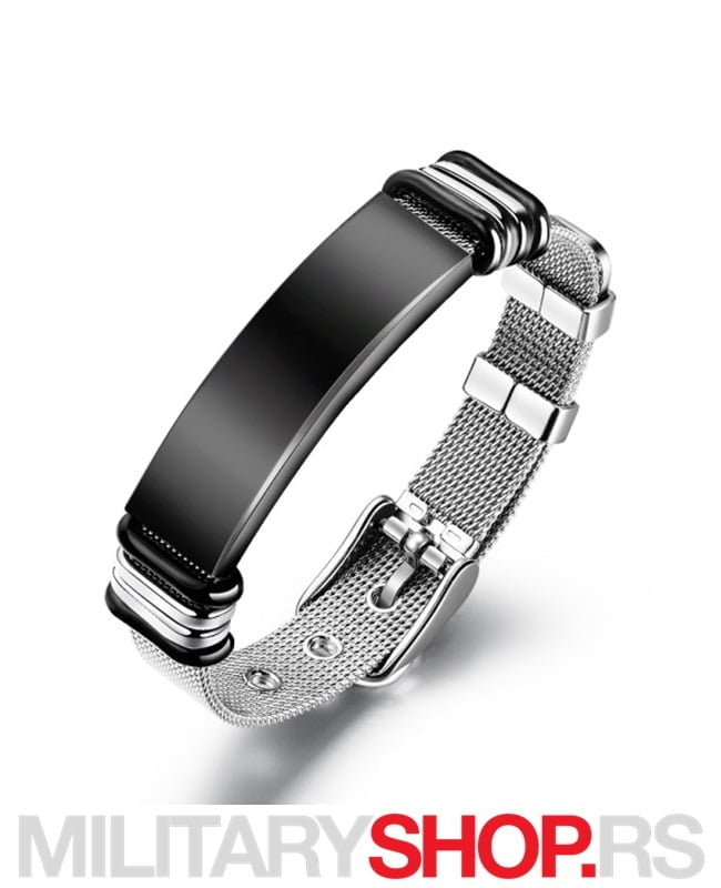 Elegantna Muška Metalna Narukvica GH934B Black