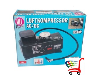 Kompresor za pumpanje guma 12V - 230V - Kvalitetan - Kompresor za pumpanje guma 12V - 230V - Kval...
