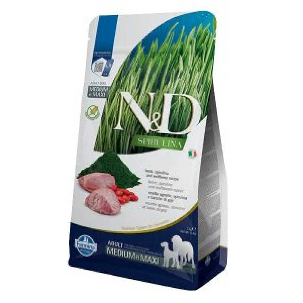 N&D Spirulina hrana za pse - Lamb Adult Medium&Maxi 7kg