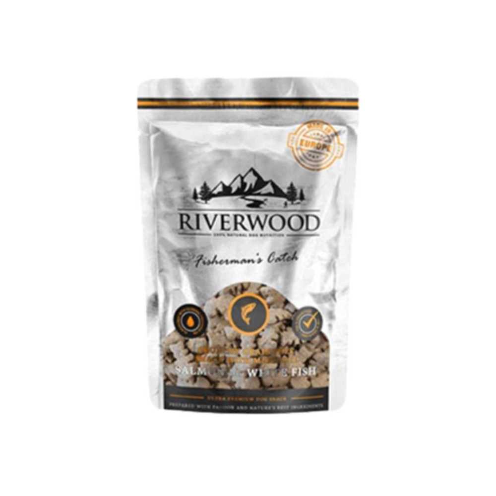 RIVERWOOD poslastica za pse - losos i bela riba 200g