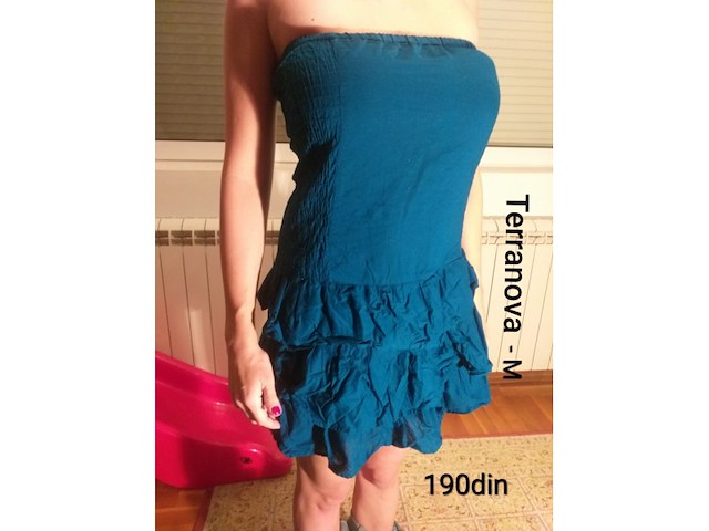 Terranova plava letnja haljina M