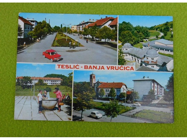 Teslić - Banja Vrućica - 4 detalja - zastava 750 ,fića