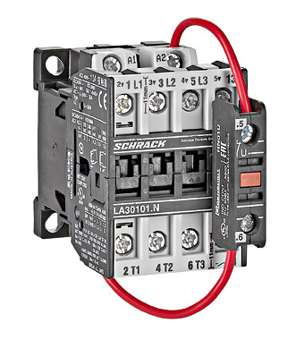 Kontaktor 3-polni 4kW, AC3, 10A, 24VDC + 1NO ugrađen
Veličina LA3, Nazivna struja 10A, Napon špulne DC 24V