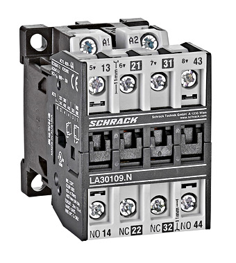 Pomoćni kontaktor 12A, 230VAC, 2NO+2NC
K3-10NA22, Nazivna struja 12A, Napon špulne AC 230V