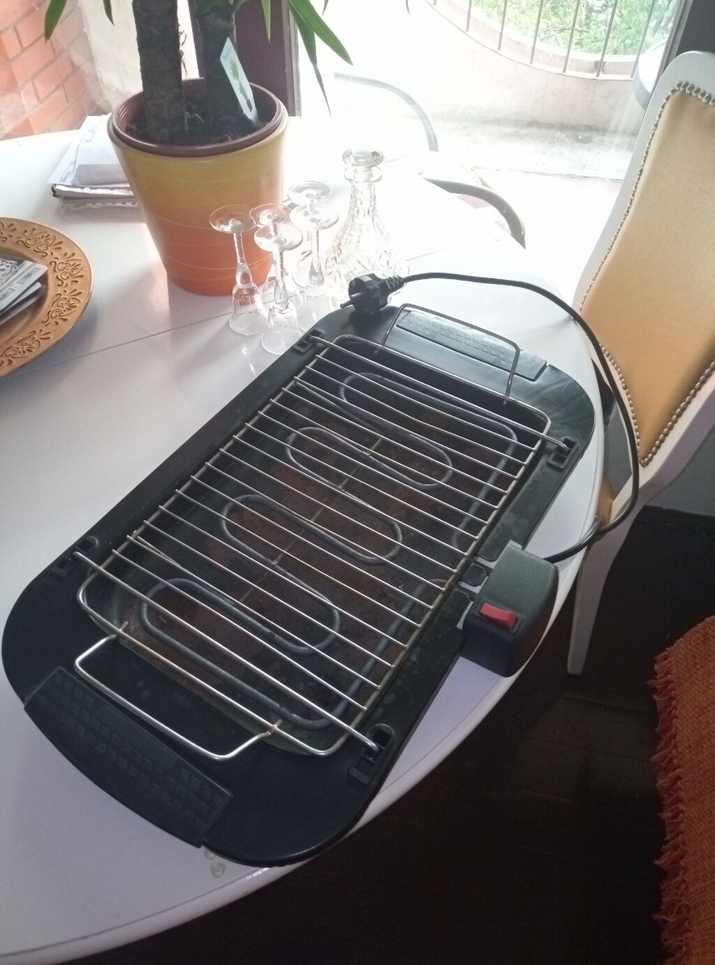 Električni roštilj, Upotrebljenо