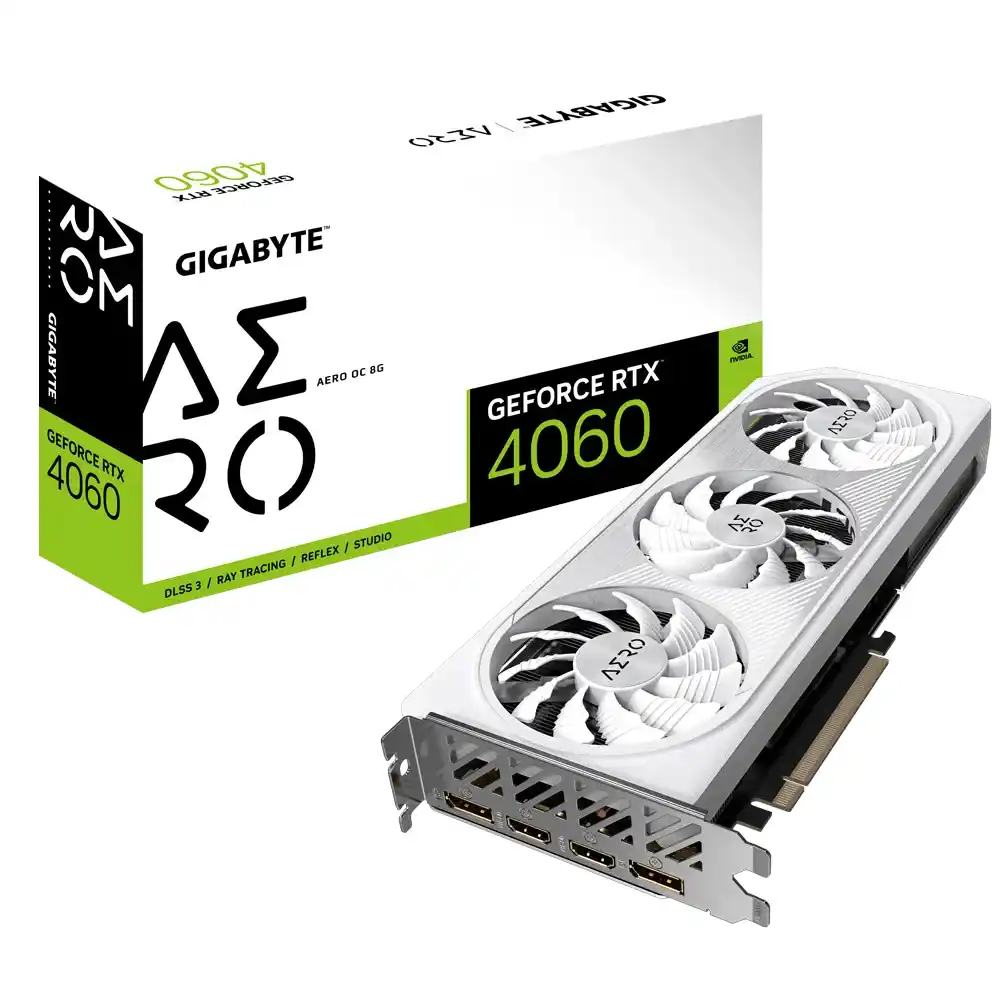 Grafička karta Gigabyte GeForce RTX 4060 AERO OC 8G GV-N4060AERO OC-8GD GDDR6 BGB 128bit 2xDP/2xHDMI