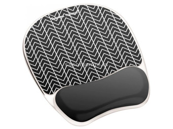 FELLOWES mousepad wrist support gel-filled Photo Gel cikk-cakk pattern