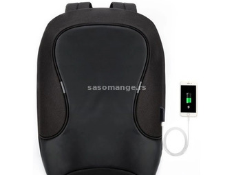 TOO Theft-Proof / Waterproof / USB portos black backpack 15.6" black