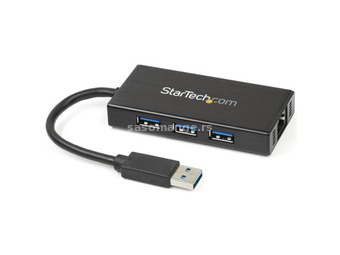 STARTECH ST3300GU3B USB 3.0 UTP Converter 15cm 1Gbps black