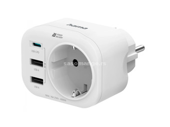 HAMA 223342 mural outlet 3x USB white