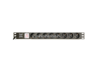 GEMBIRD EG-PDU-014 networking distributor 8 outlet 1U 16A 3m black