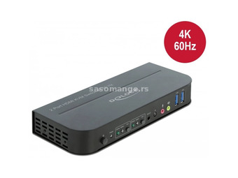 DELOCK HDMI KVM switch 4K 60 Hz USB 3.0-vel and audio v2
