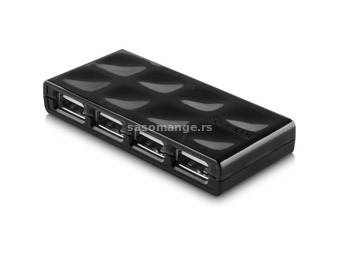 BELKIN F5U404CWBLK Hi-Speed USB 2.0 4-Port Mobile Hub
