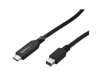 STARTECH USB 2.0 Type C Mini DisplayPort Converter Black 1.8m CDP2MDPMM6B