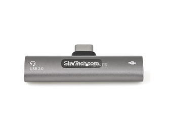 STARTECH USB 2.0 Type C Splitter Silver 3cm CDP2CAPDM