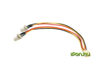 STARTECH 2/3/4 pin power cable White 15cm TX3SPLITTER
