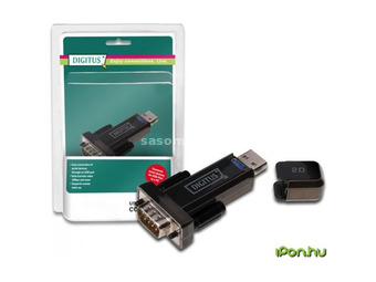 DIGITUS USB Serial Converter Black 80cm DA-70156