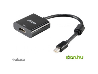 AKASA Mini DisplayPort HDMI Converter Black 20cm AK-CBDP09-20BK