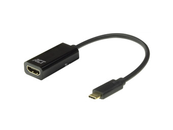 ACT CONNECTIVITY USB 3.0 Type C HDMI Converter Black 15cm AC7310