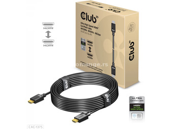 CLUB3D HDMI 2.1 Connector Black 5m CAC-1375
