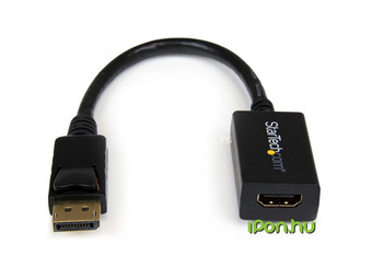 STARTECH DisplayPort HDMI Converter Black 25cm DP2HDMI2