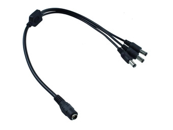 DC plug cable distributor 1 input 3 output