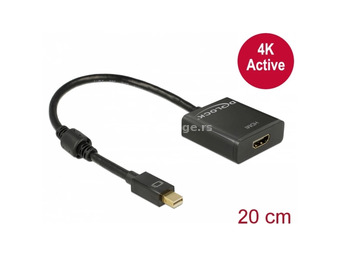 DELOCK Mini DisplayPort HDMI Converter Black 20cm 62611