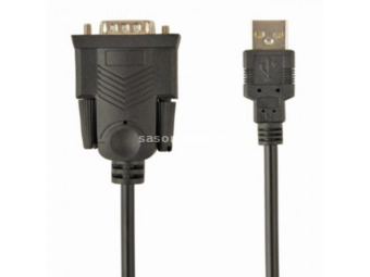 UAS DB9M 02 Gembird USB to DB9M serial port converter kabl black 1.5m