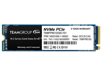 TeamGroup M.2 2280 512GB MP33 SSD PCIe Gen3 x4, NVM Express, 1700/1400MB/s TM8FP6512G0C101