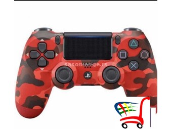 DoubleShock 4 - Džojstik za Ps4 - crveni maskirni - DoubleShock 4 - Džojstik za Ps4 - crveni mask...