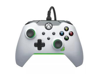 XBOX/PC Wired Controller White Neon Green